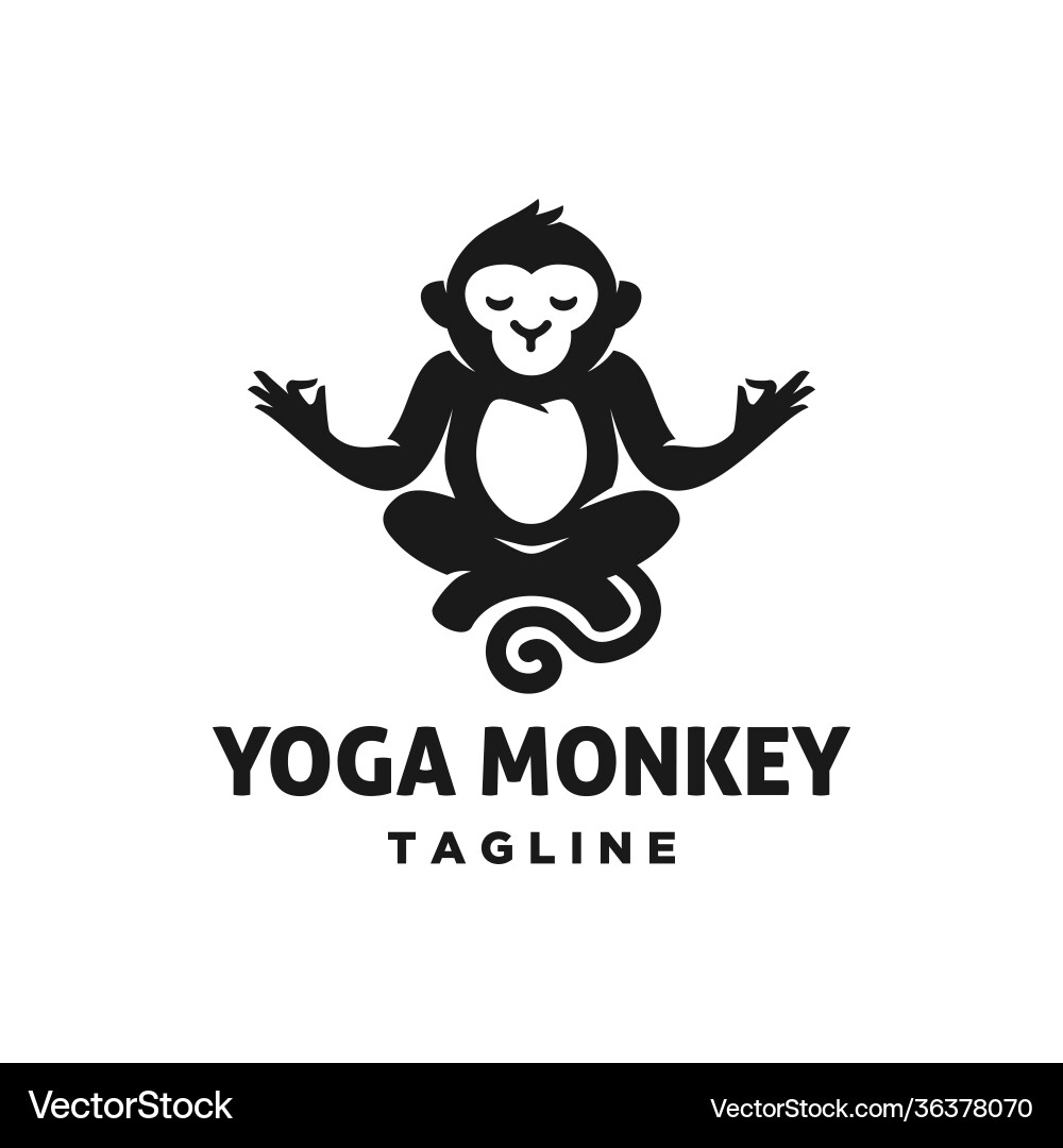 Monkey Pose Yoga Vector Images (over 110)
