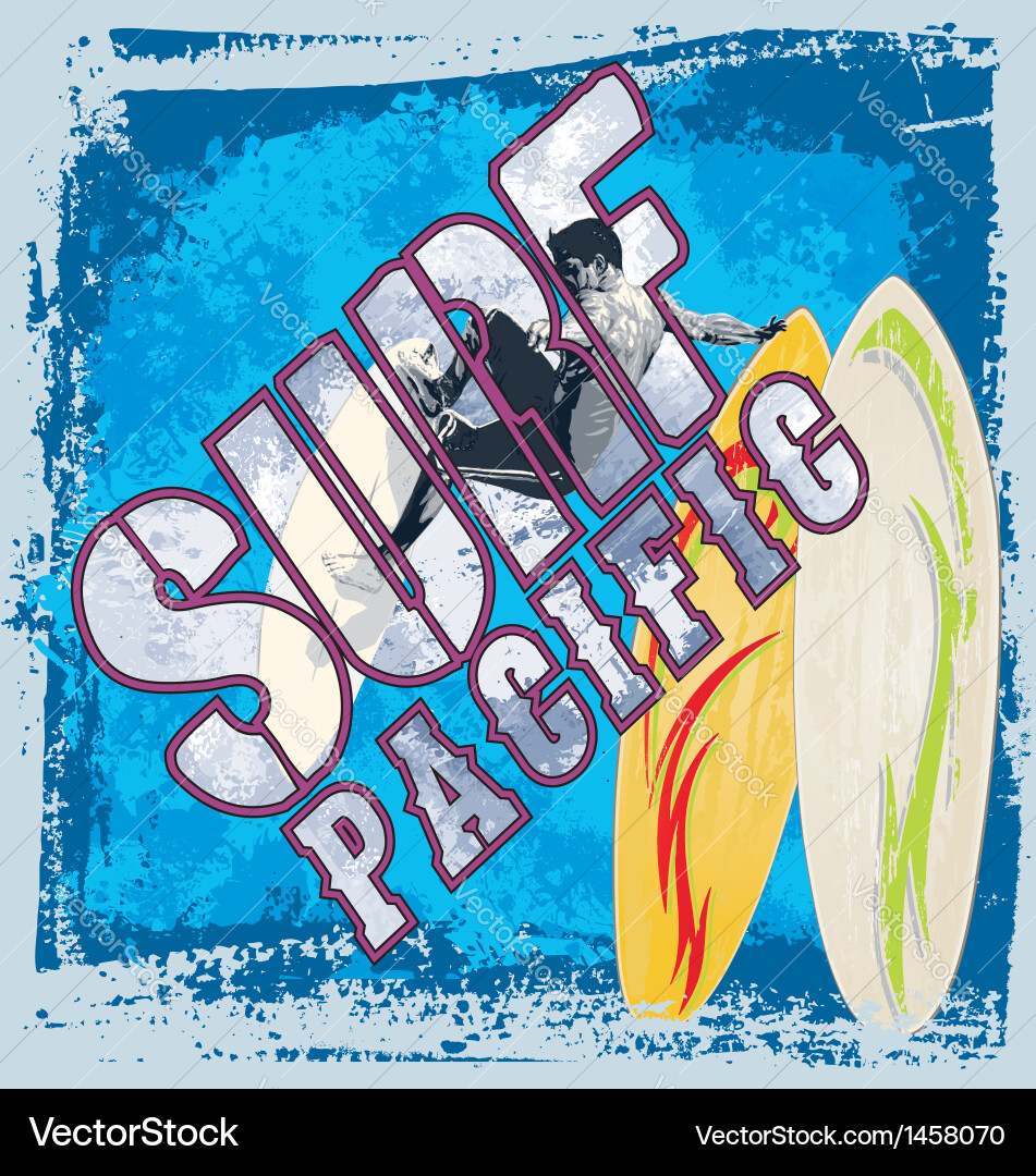 Surfing Royalty Free Vector Image - VectorStock