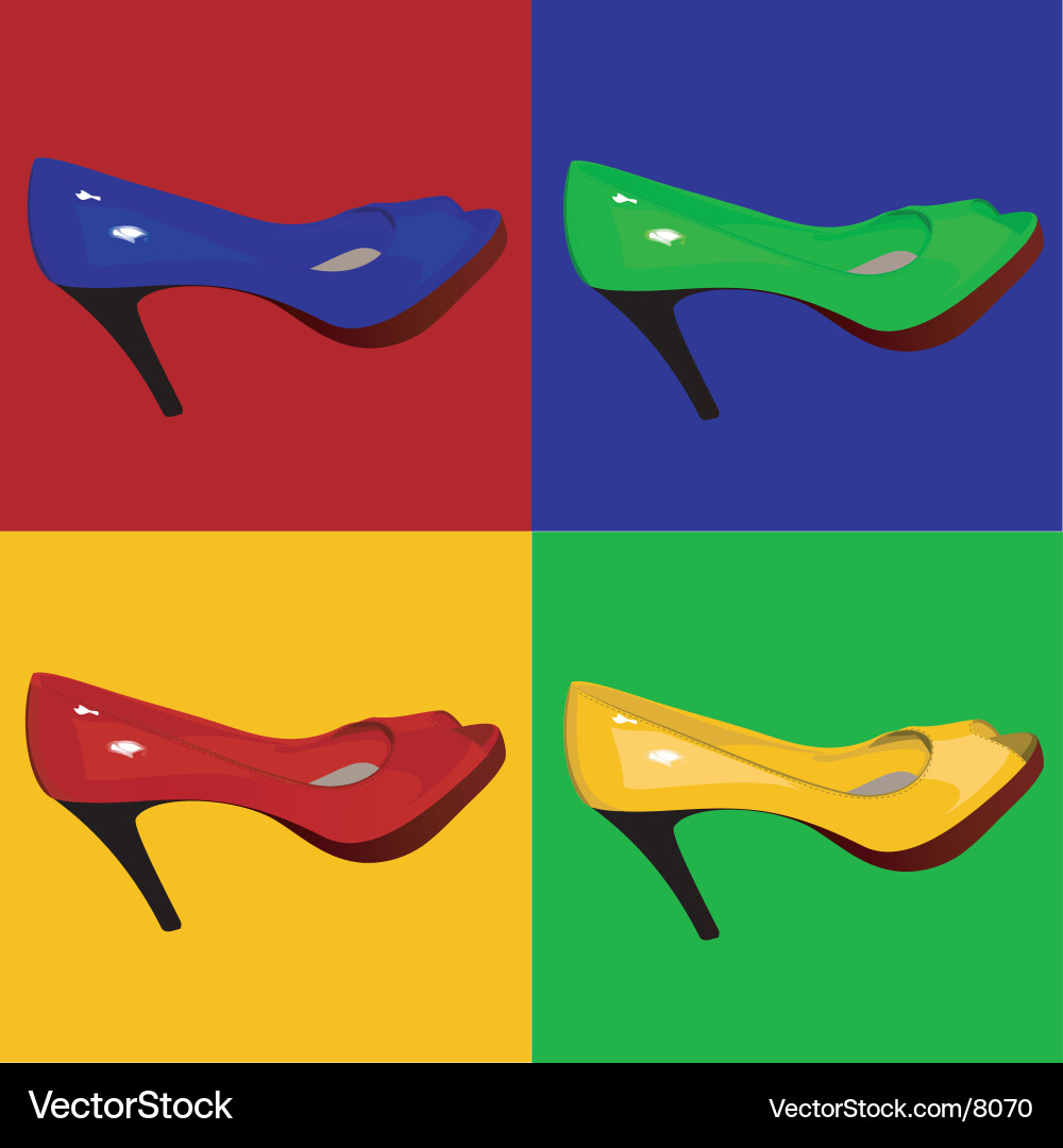 Womens shoes Royalty Free Vector Image - VectorStock