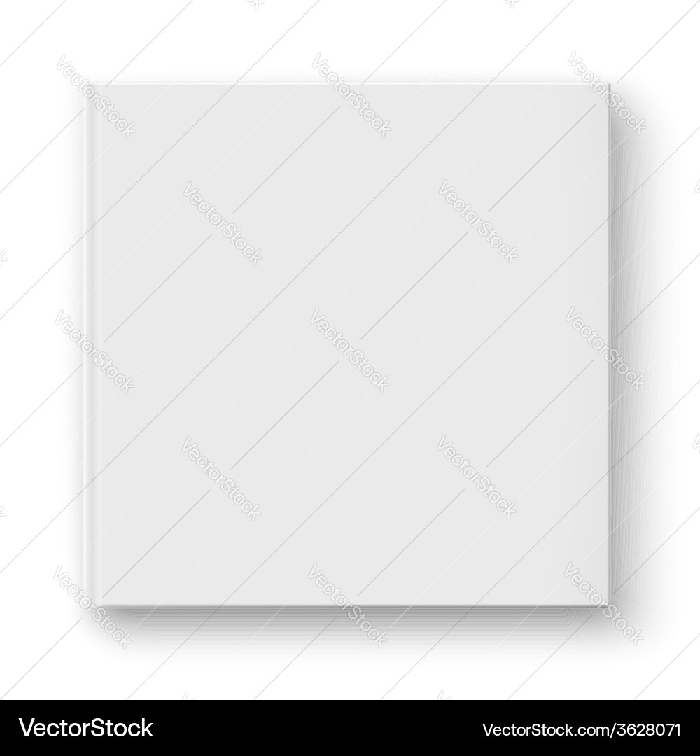 Blank square album template Royalty Free Vector Image