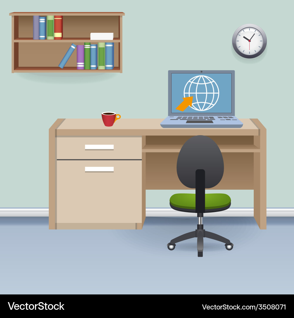 Cabinet interior Royalty Free Vector Image - VectorStock