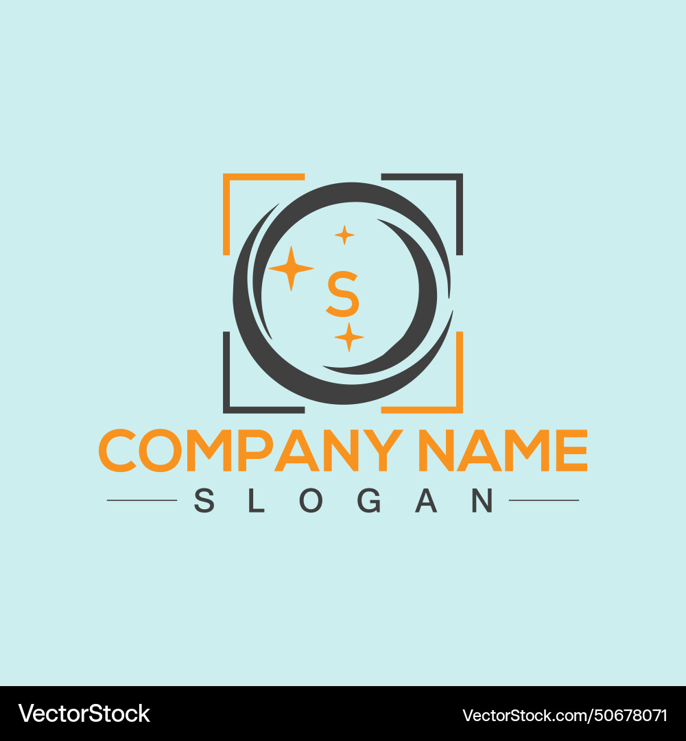 Creative letter s unique logo design Royalty Free Vector