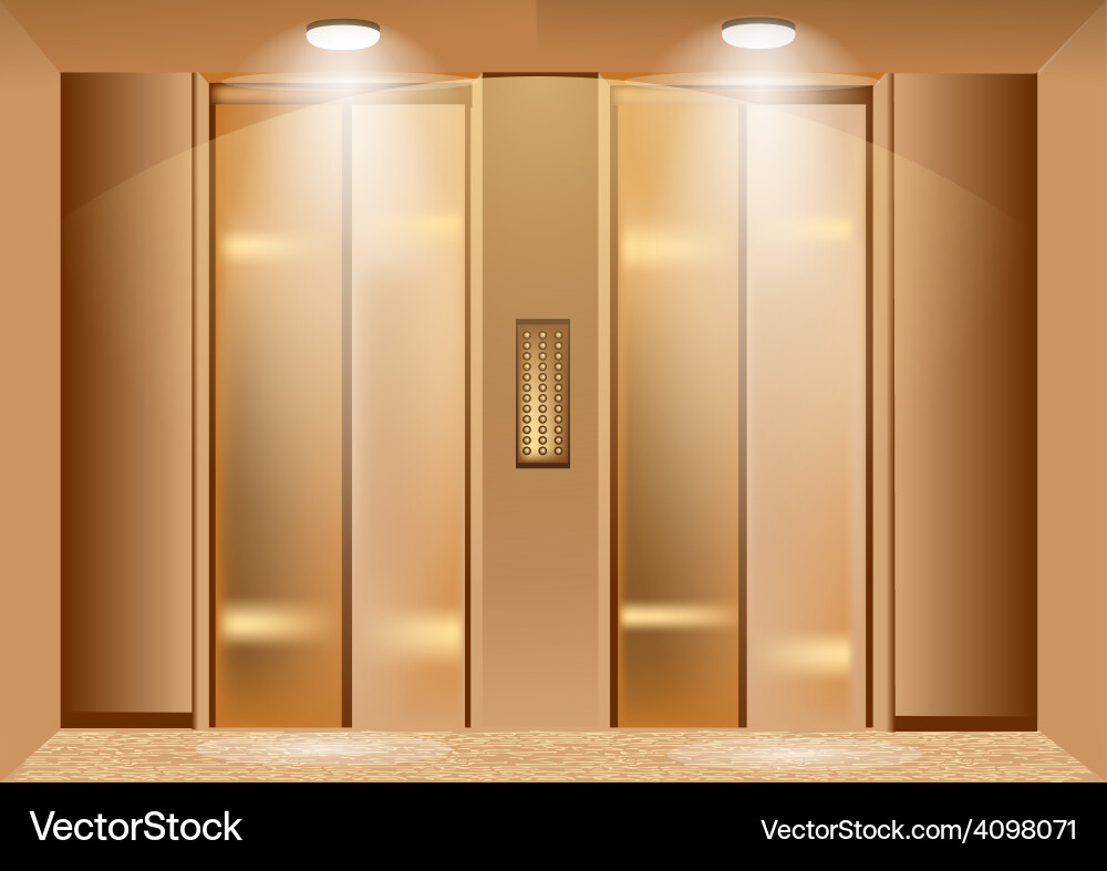 Elevator doors Royalty Free Vector Image - VectorStock