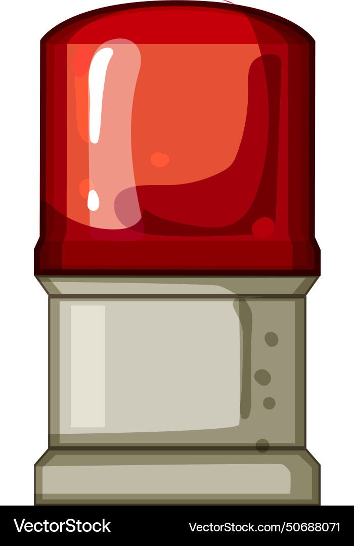 Red siren cartoon Royalty Free Vector Image - VectorStock