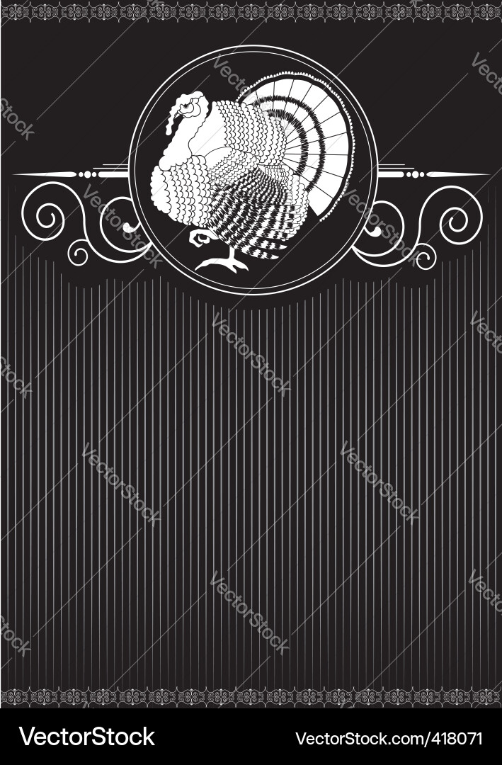 Thanksgiving turkey Royalty Free Vector Image - VectorStock