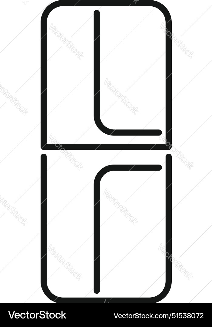 Black line art of a classic Royalty Free Vector Image