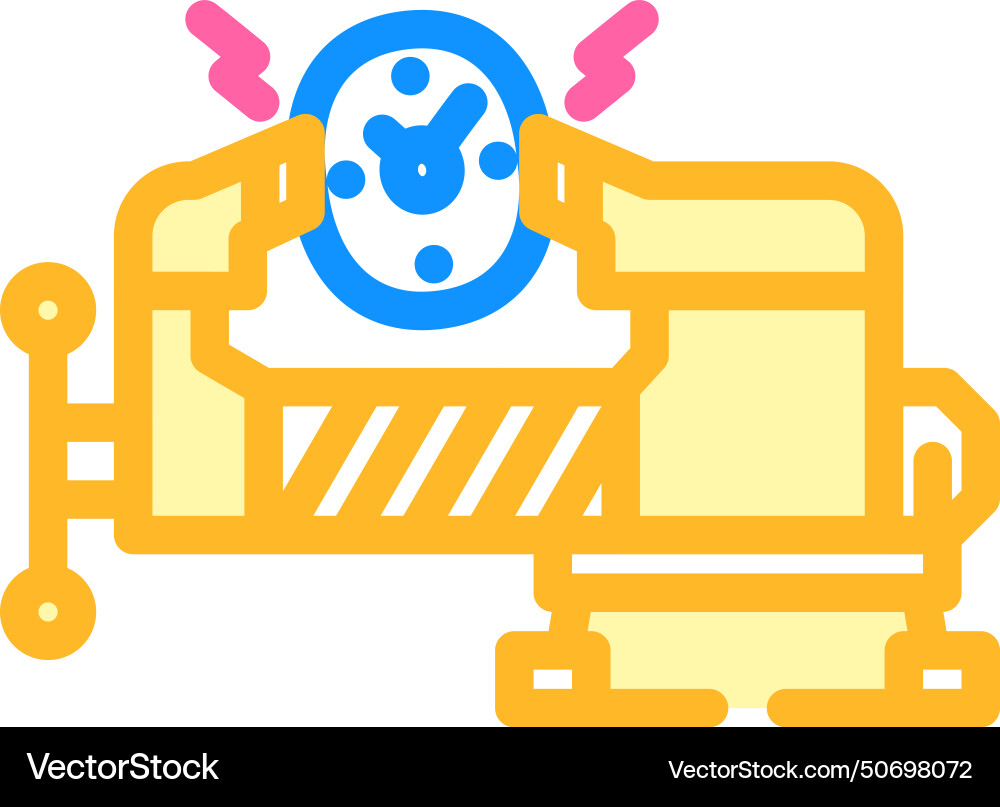 Compression time management color icon Royalty Free Vector