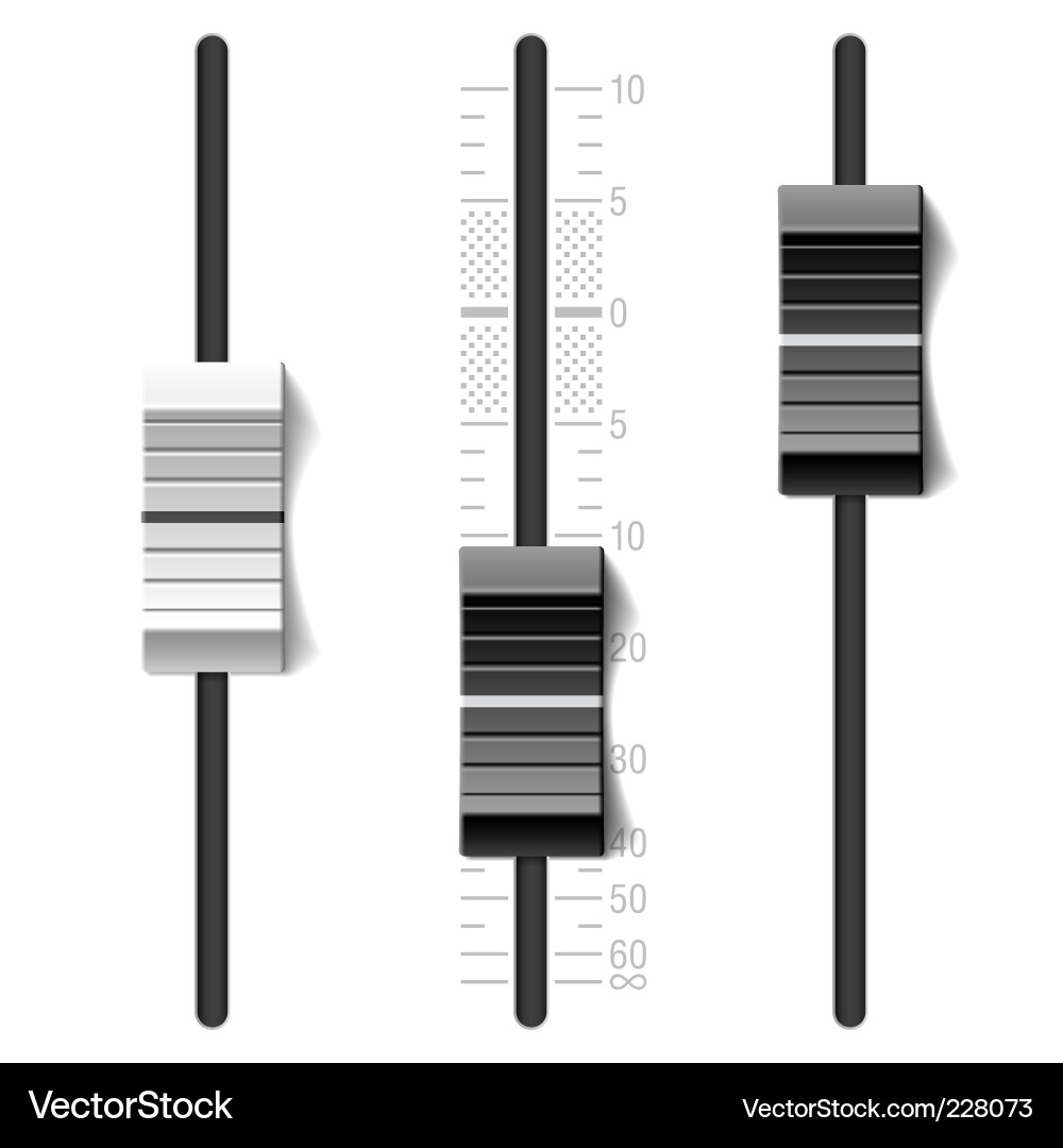 Fader Audio Control Mixer Vector Images (over 700)