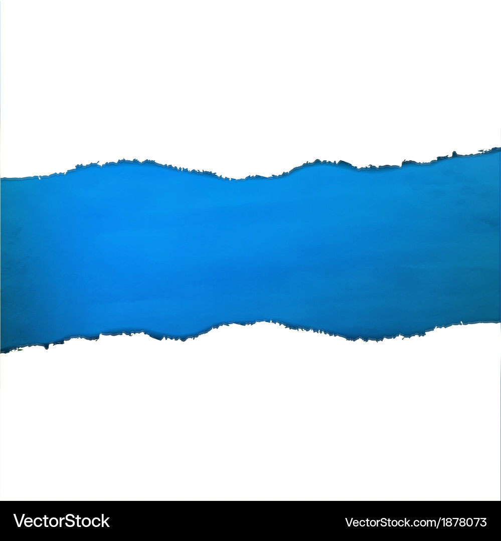 Blue texture with torn paper Royalty Free Vector Image
