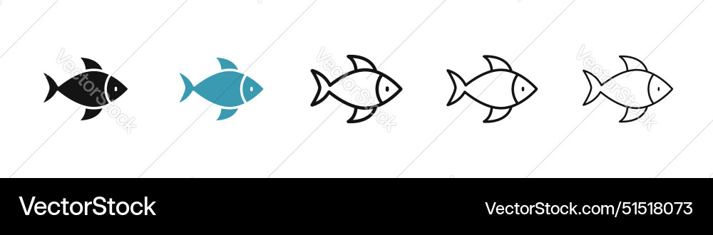 Fish icon Royalty Free Vector Image - VectorStock