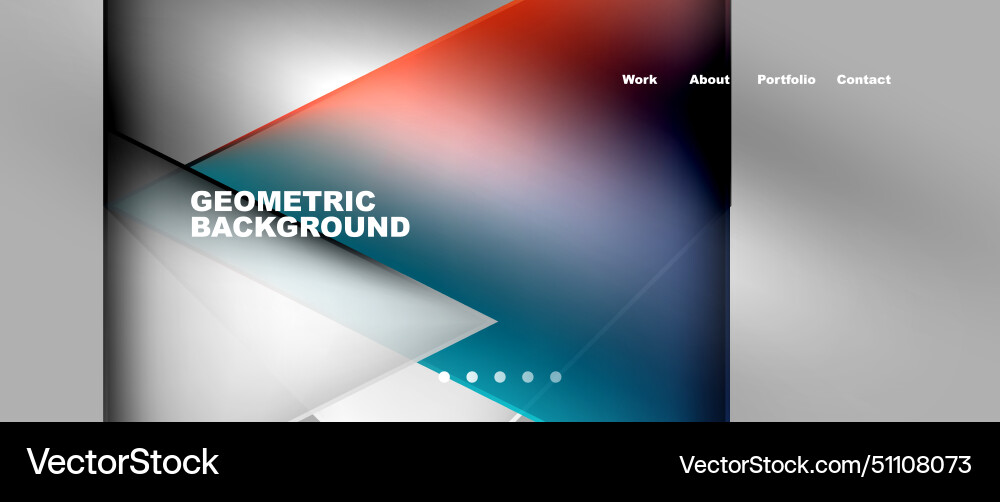 Geometric background with red white and blue Vector Image