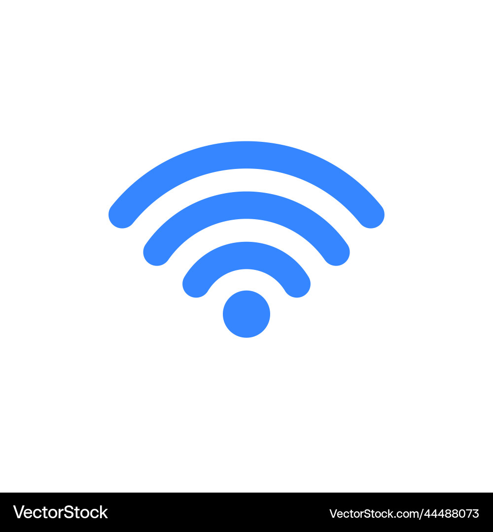 Wifi symbol icon wireless internet signal Vector Image Wifi symbol icon wireless internet signal Vector Image