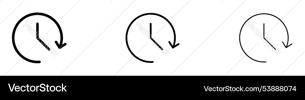 History icon set Royalty Free Vector Image - VectorStock