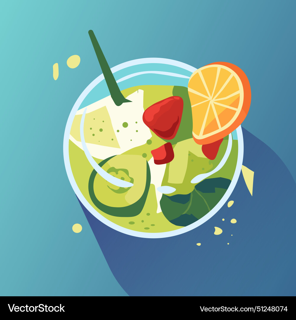 Mixed vegetable salad bowl Royalty Free Vector Image