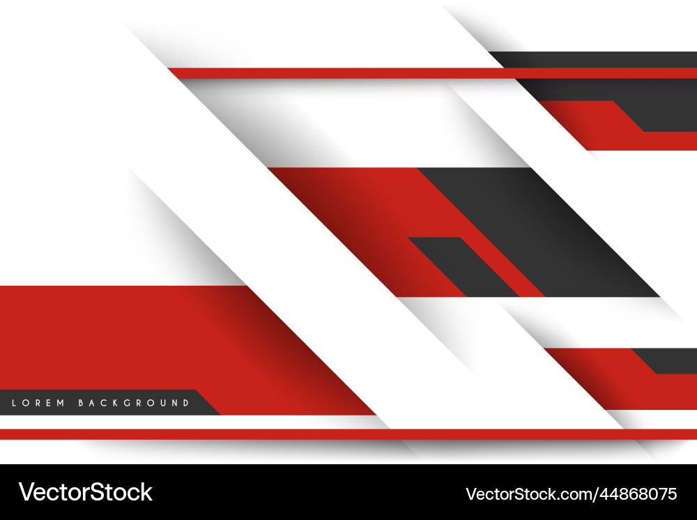 Abstract white and red simple background Vector Image