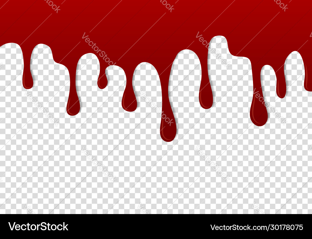 Realistic Blood Dripping Down A Wall