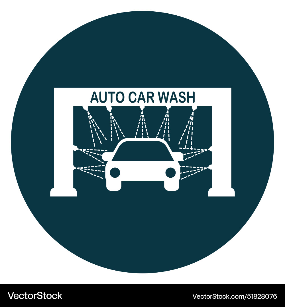 Auto car wash icon Royalty Free Vector Image - VectorStock