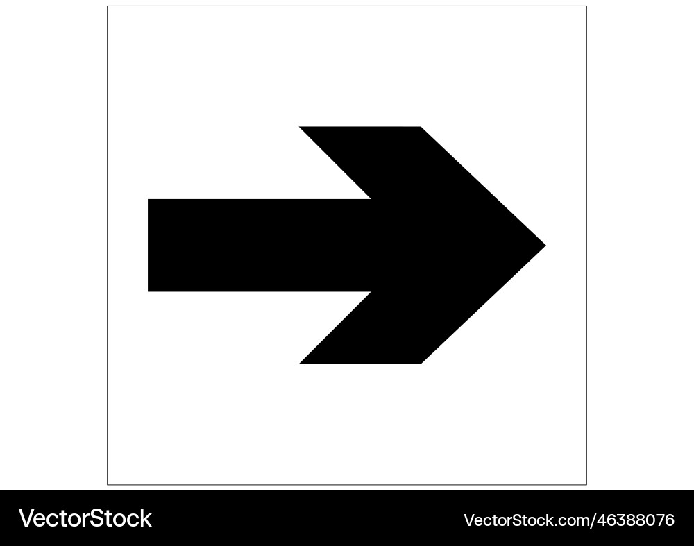 Direction arrow Royalty Free Vector Image - VectorStock