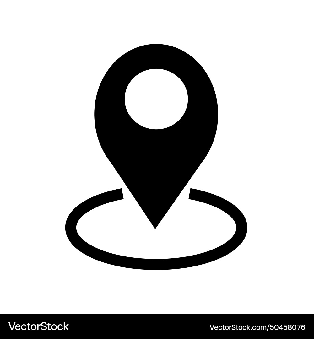 Map location pin place mark icon for web Vector Image
