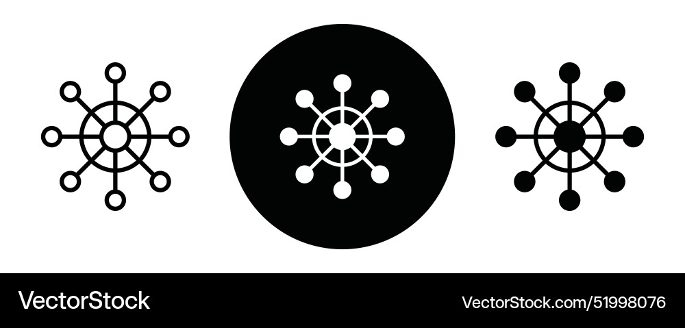 Multichannel marketing outline icon collection Vector Image