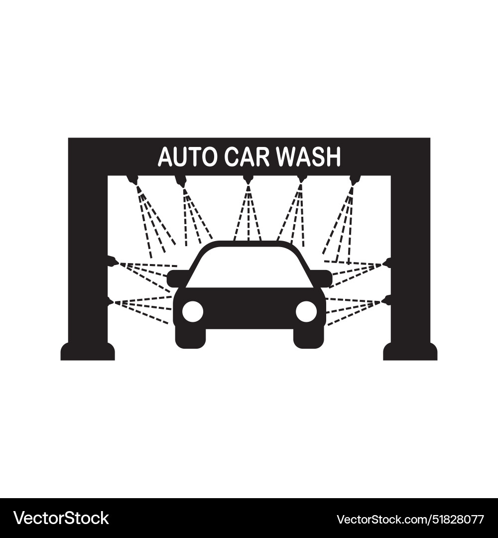 Auto car wash icon Royalty Free Vector Image - VectorStock