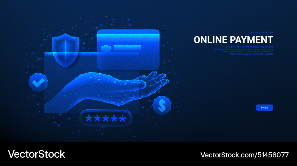 Concept banner of online payments Royalty Free Vector Image
