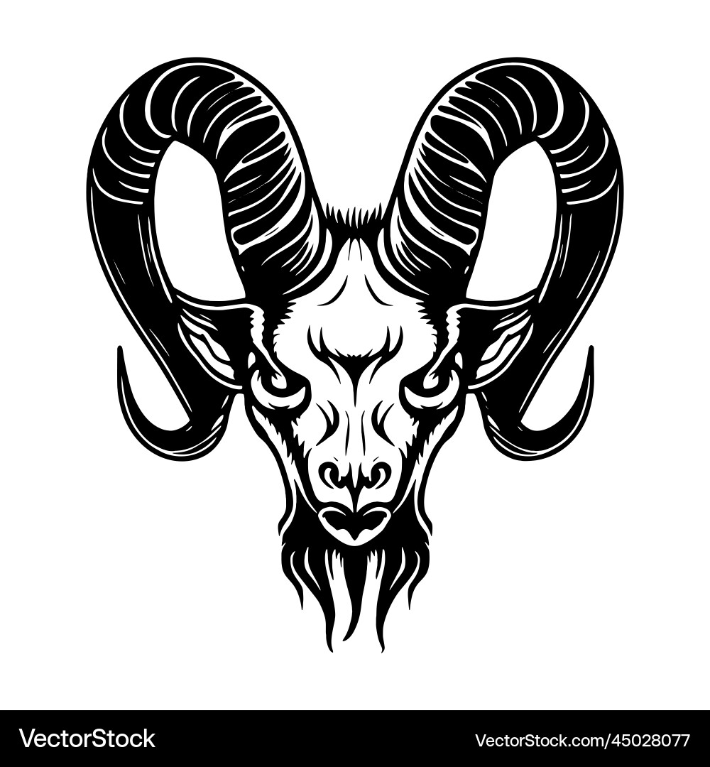 Hand drawn sketch an aries Royalty Free Vector Image