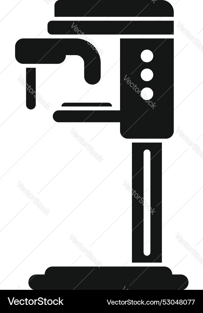 Mammography machine icon representing breast Vector Image