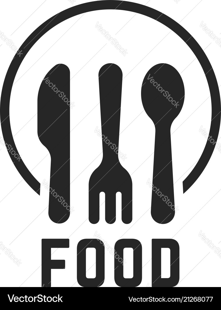 Minimalist Kitchenware Logo Royalty Free Vector Image