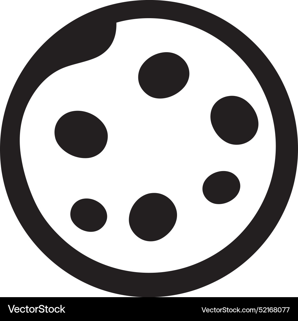 Obsidian cookie artistry black editiontracing Vector Image