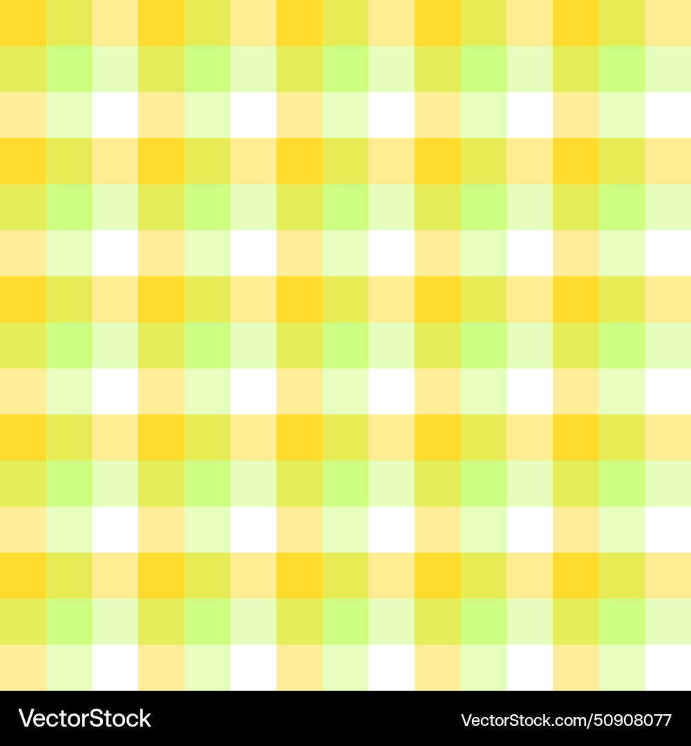 Seamless checkered pattern in pastel yellow Vector Image