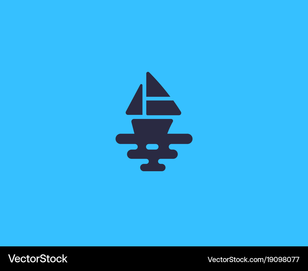 Ship logotype boat sea creative logo Royalty Free Vector