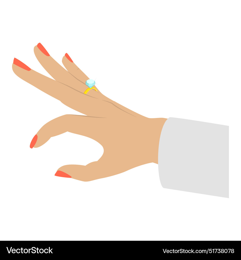 3d isometric flat of wedding ring Royalty Free Vector Image