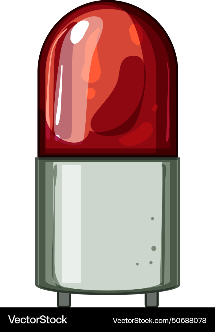 Alarm siren cartoon Royalty Free Vector Image - VectorStock