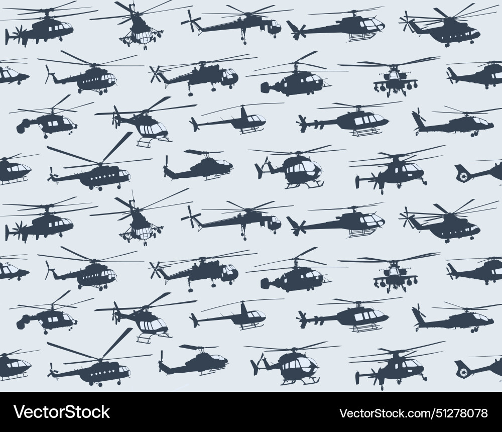 Background with helicopters Royalty Free Vector Image