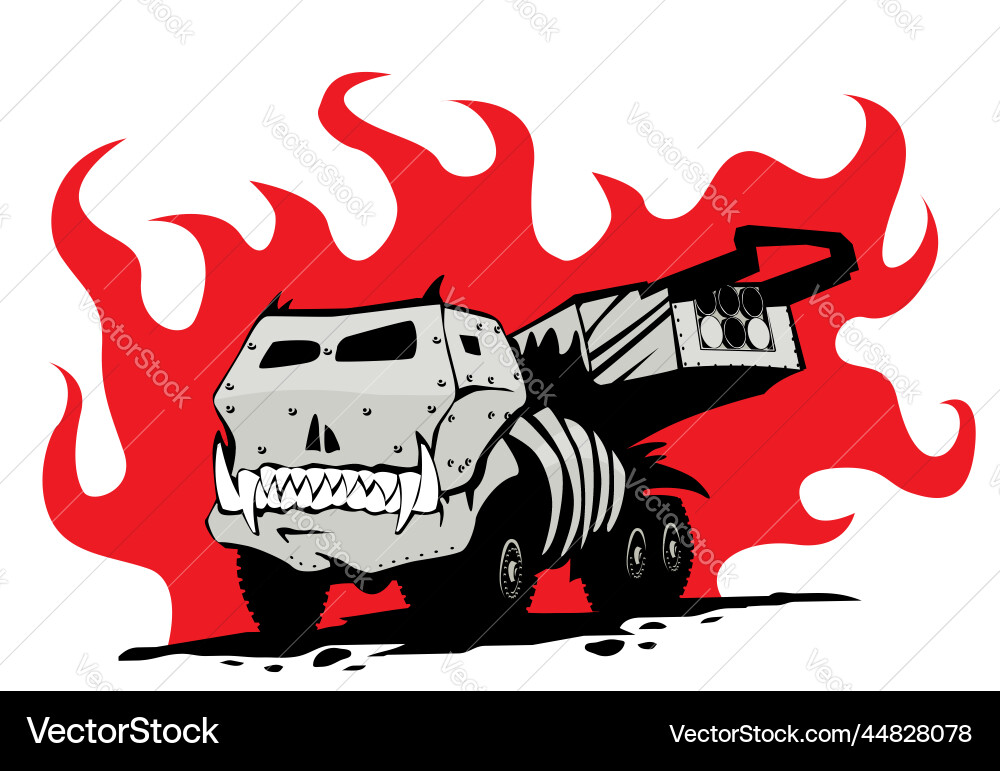 HIMARS Rocket Launcher - Hell Machine Royalty Free Vector
