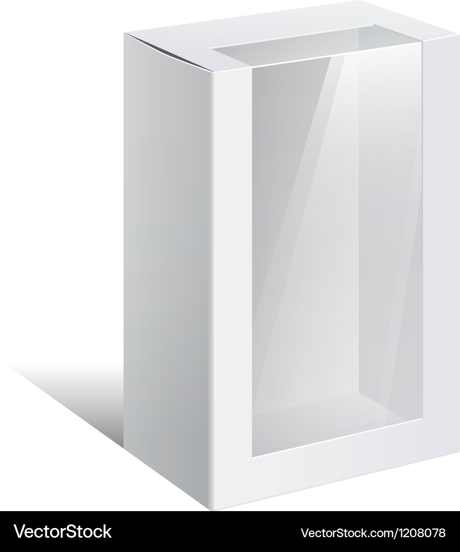 Realistic open package cardboard box Royalty Free Vector