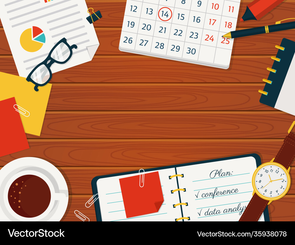 Workplace background Royalty Free Vector Image