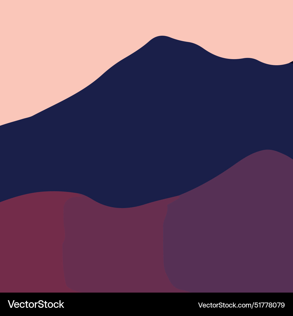 Colorful abstract hills Royalty Free Vector Image