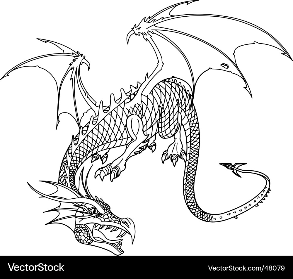 Dragon Royalty Free Vector Image - VectorStock