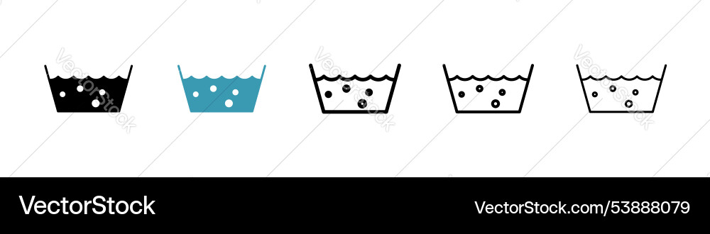 Hot water icon set Royalty Free Vector Image - VectorStock