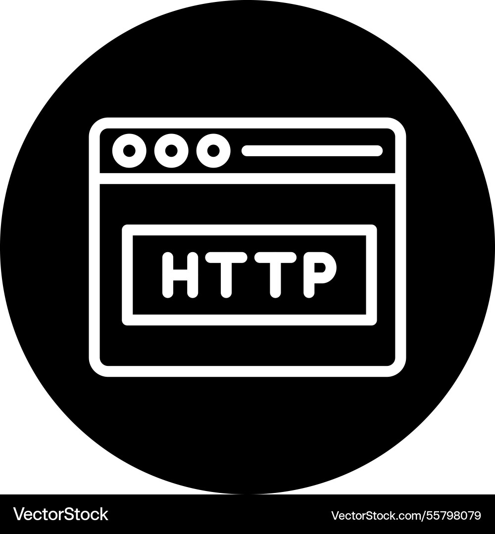 Http icon design Royalty Free Vector Image - VectorStock
