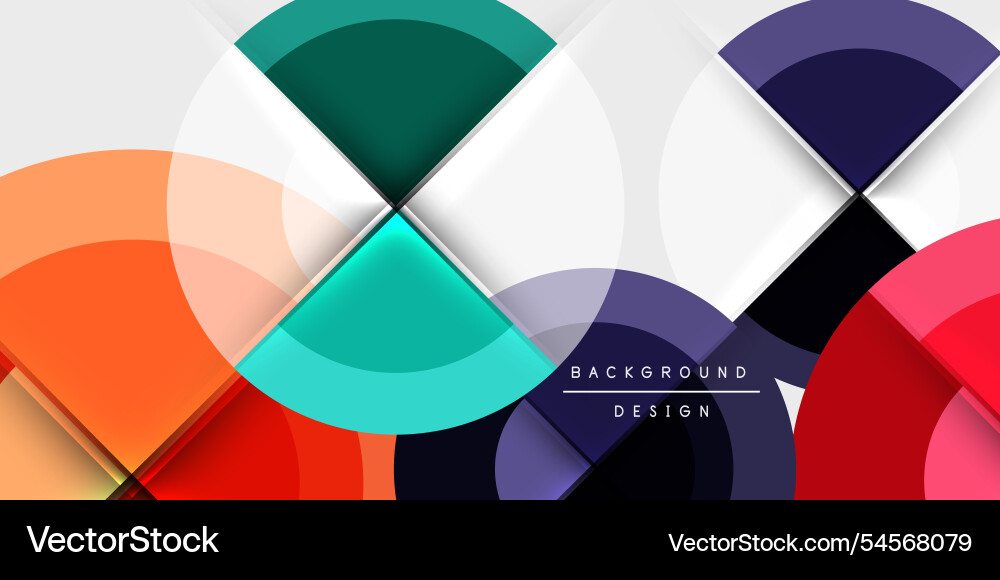 Techno circles and semi Royalty Free Vector Image