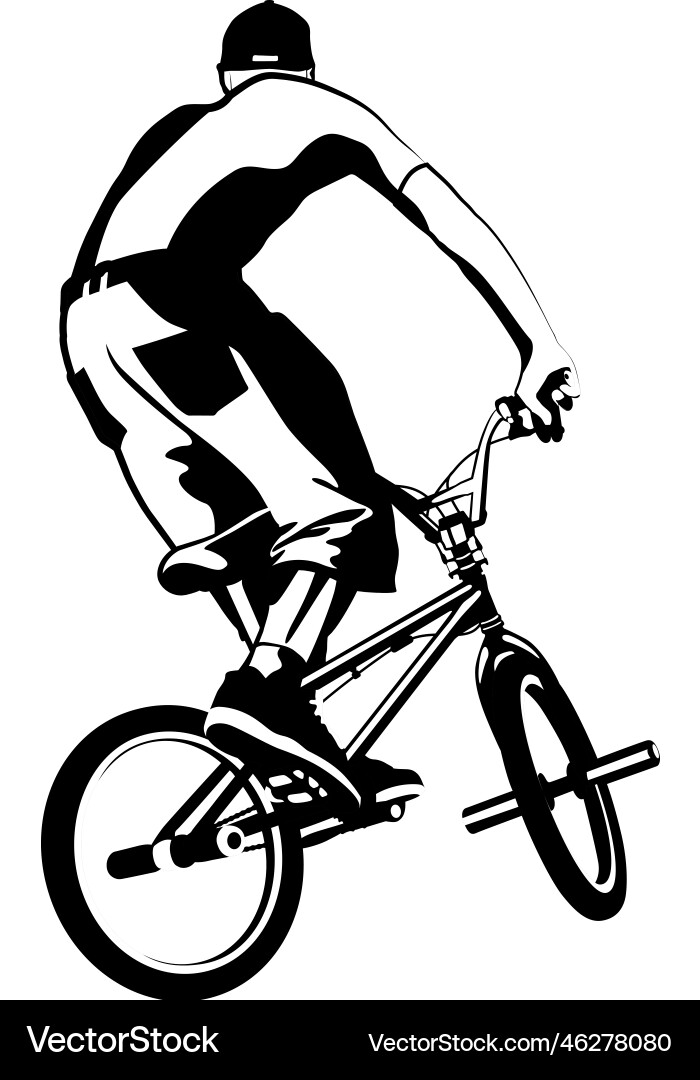 Cyclist Royalty Free Vector Image - VectorStock