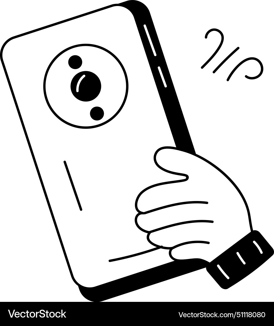 Handheld device Royalty Free Vector Image - VectorStock