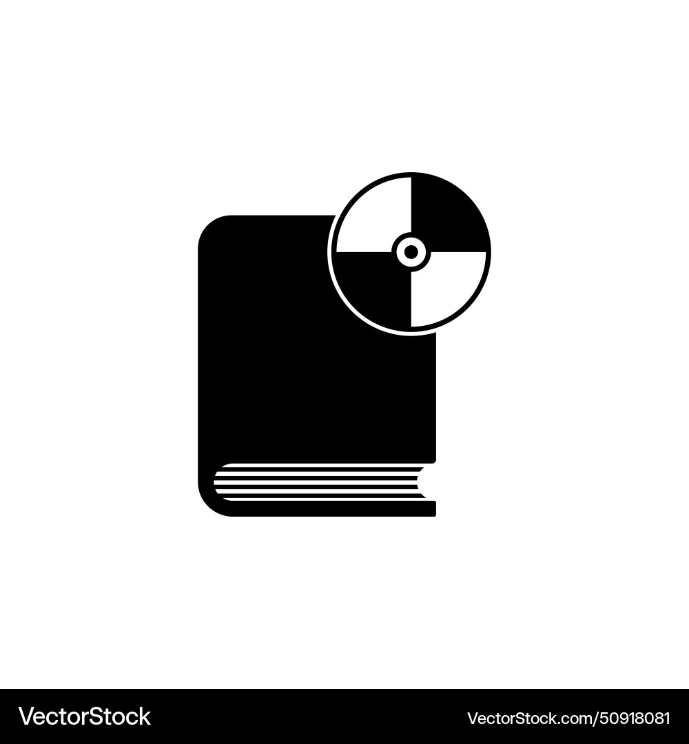 Cd dvd box flat icon Royalty Free Vector Image