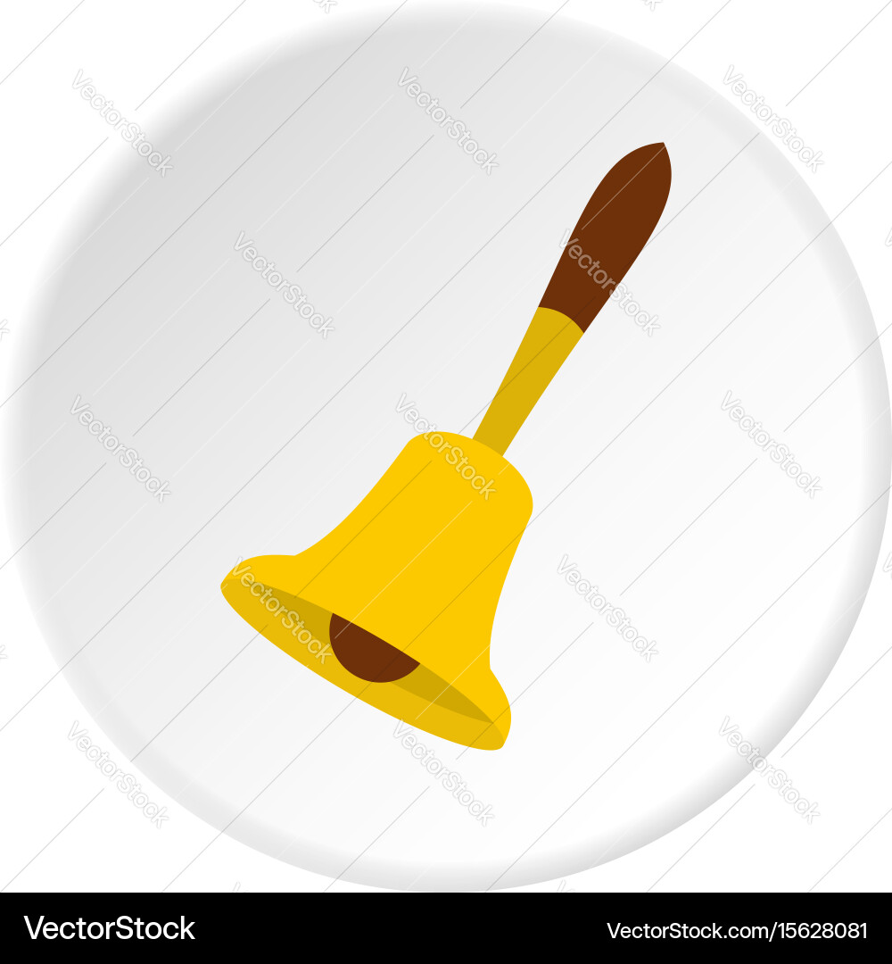 Glocke Icon Kreis Lizenzfreies Vektorbild - VectorStock
