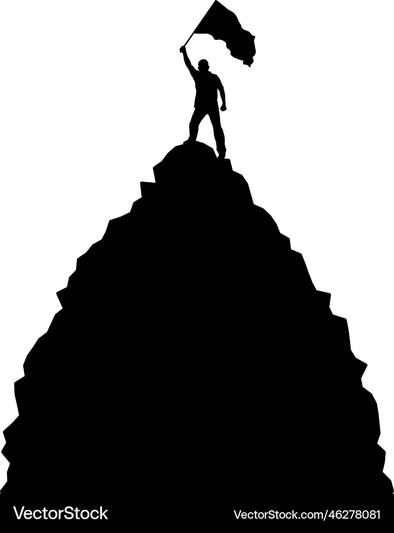 Summit flag Royalty Free Vector Image - VectorStock