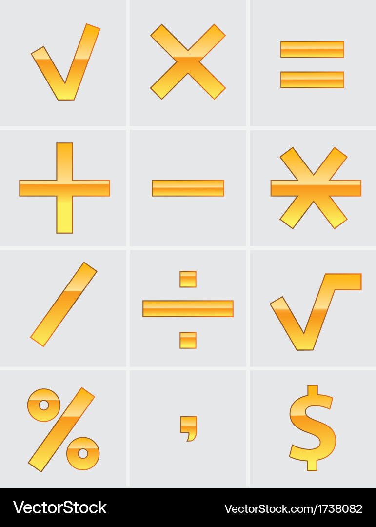 Arithmetic Royalty Free Vector Image - VectorStock