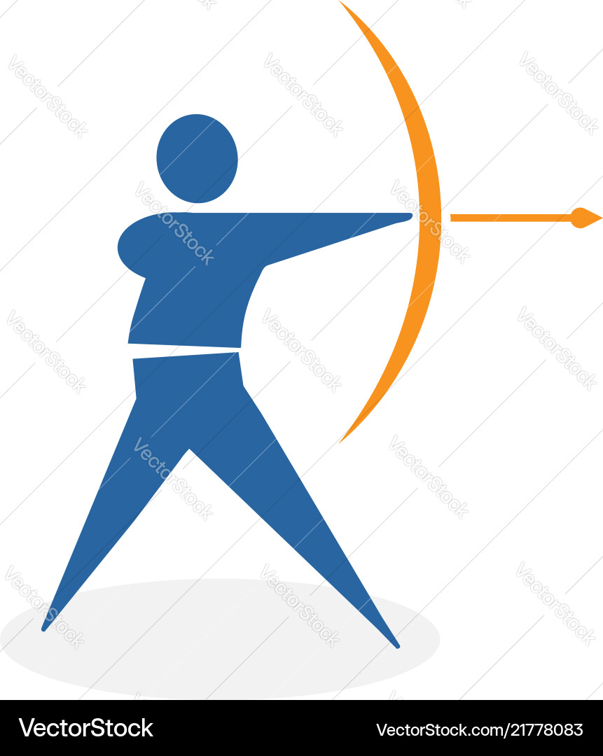 Archery from collection the sports Royalty Free Vector Image